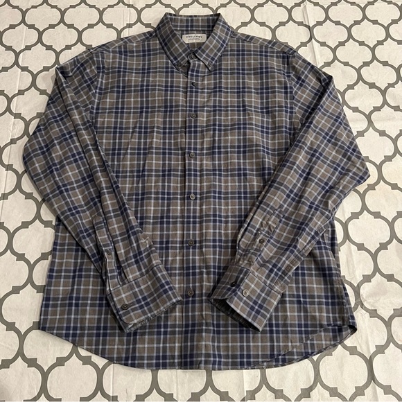 Twillory | Shirts | Twillory Untuckable Tailored Fit Plaid Long Sleeve ...